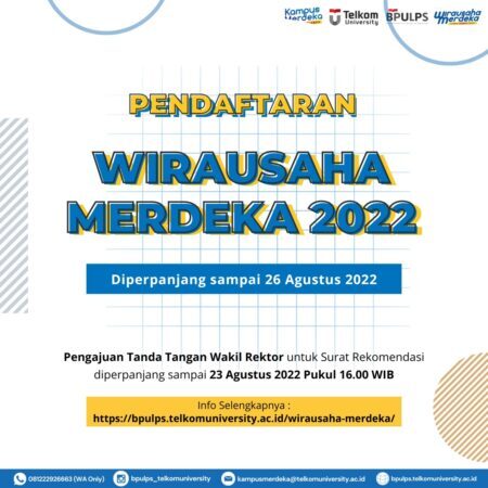 Wirausaha Merdeka Tahun 2022 (diperpanjang sampai 26 Agustus 2022 ...