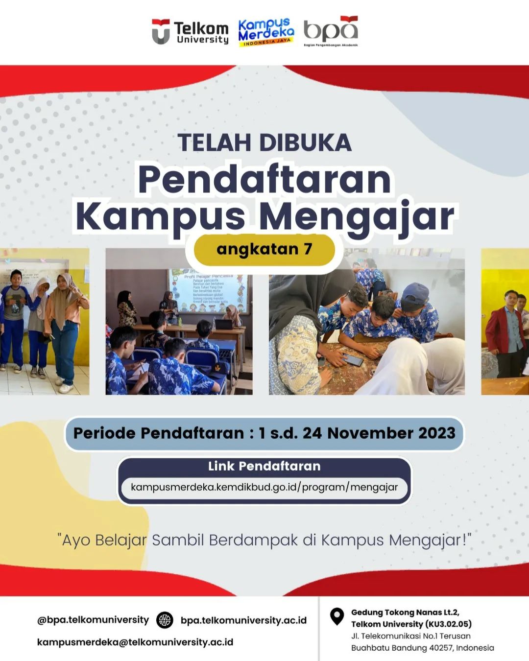 Pendaftaran Kampus Mengajar Angkatan 7 | Bagian Pengembangan Akademik (BPA)